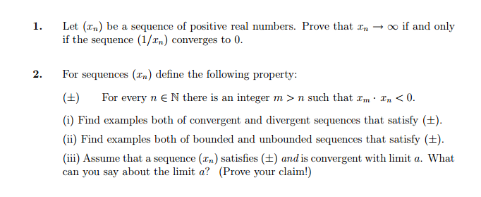 Solved: Let (xn) Be A Sequence Of Positive Real Numbers. P... | Chegg.com Solved: Let (xn) Be A Sequence Of Positive Real Numbers. P... | Chegg.com