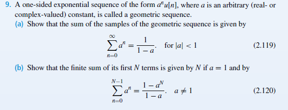 Solved: A One-sided Exponential Sequence Of The Form A N U... | Chegg.com Solved: A One-sided Exponential Sequence Of The Form A N U... | Chegg.com