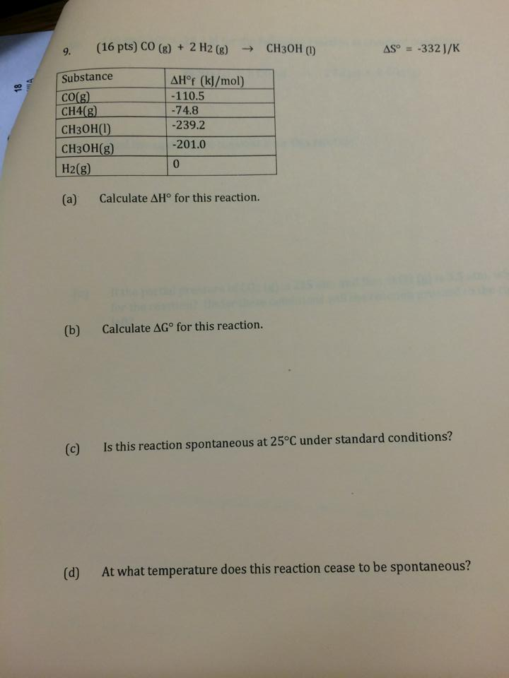 Solved Calculate Delta H Degree For This Reaction Calcul