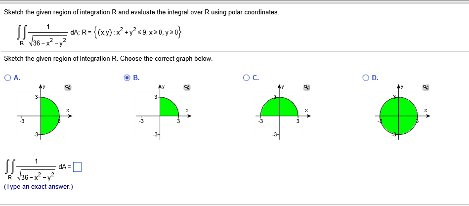 Solved: Sketch The Given Region Of Integration R And Evalu... | Chegg.com Solved: Sketch The Given Region Of Integration R And Evalu... | Chegg.com