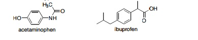 Solved: The Structures Of Acetaminophen And Ibuprofen Are ... | Chegg.com