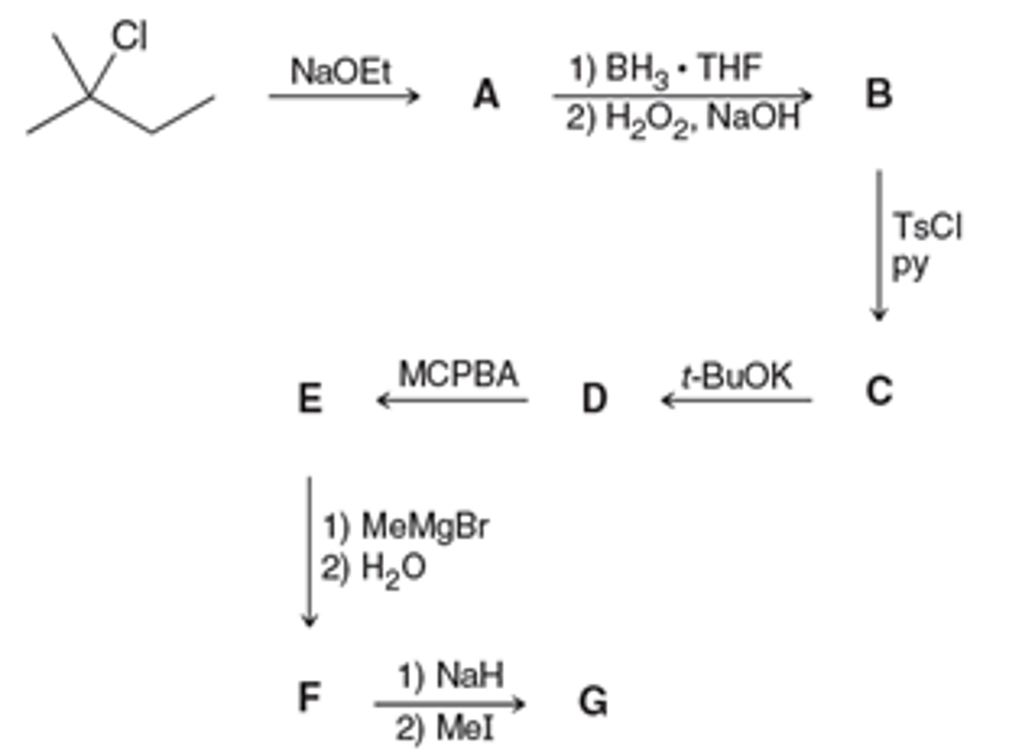 Solved Consider The Following Sequence Of Reactions Dra