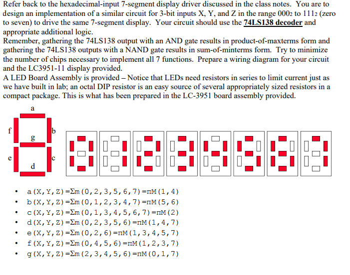 Solved Refer Back To The Hexadecimal Input 7 Segment Disp