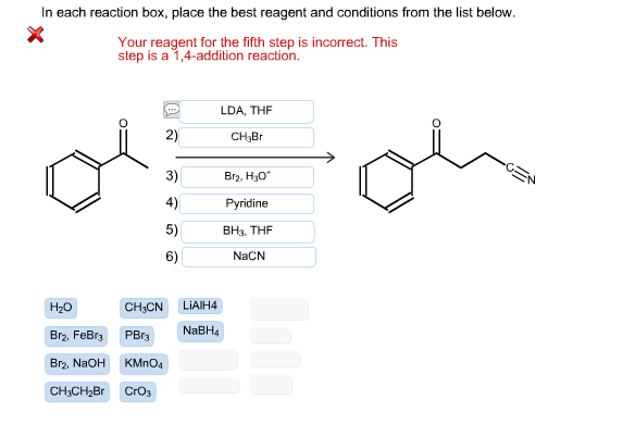 Solved: In Each Reagent Box, Place The Best Reagent And Co... | Chegg.com Solved: In Each Reagent Box, Place The Best Reagent And Co... | Chegg.com