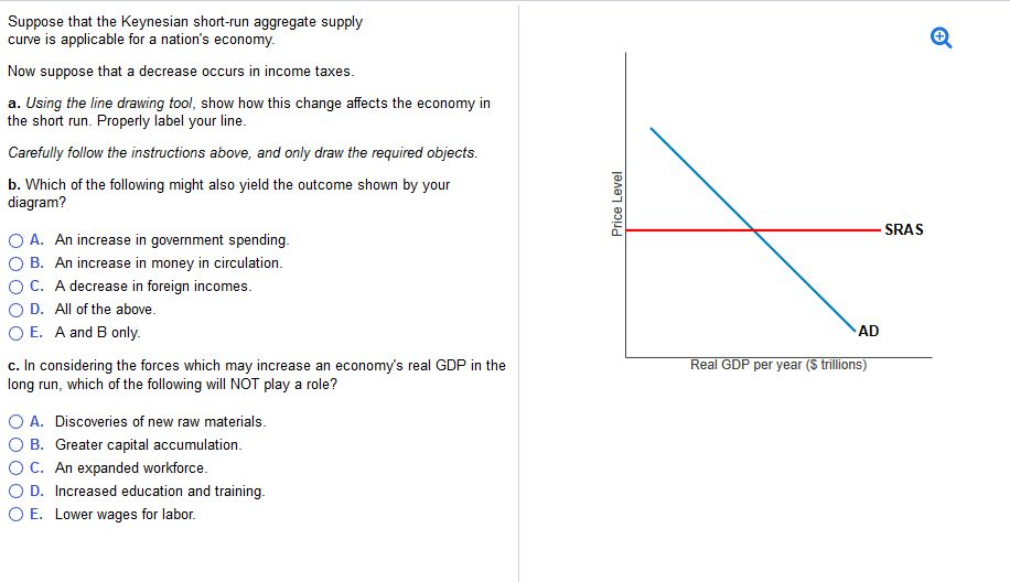Solved: Suppose That The Keynesian Short-run Aggregate Sup... | Chegg.com Solved: Suppose That The Keynesian Short-run Aggregate Sup... | Chegg.com