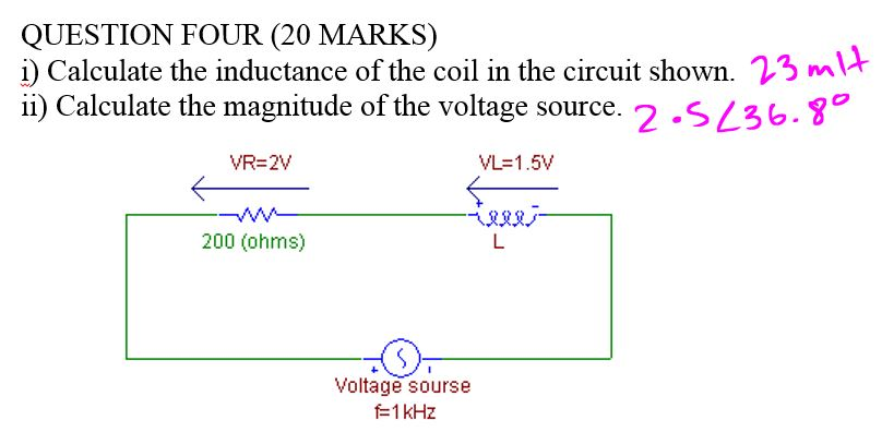 Solved: I) Calculate The Inductance Of The Coil In The Cir... | Chegg.com Solved: I) Calculate The Inductance Of The Coil In The Cir... | Chegg.com