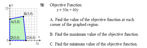 Solved Objective Function Z 50x 40y Find The Value Of