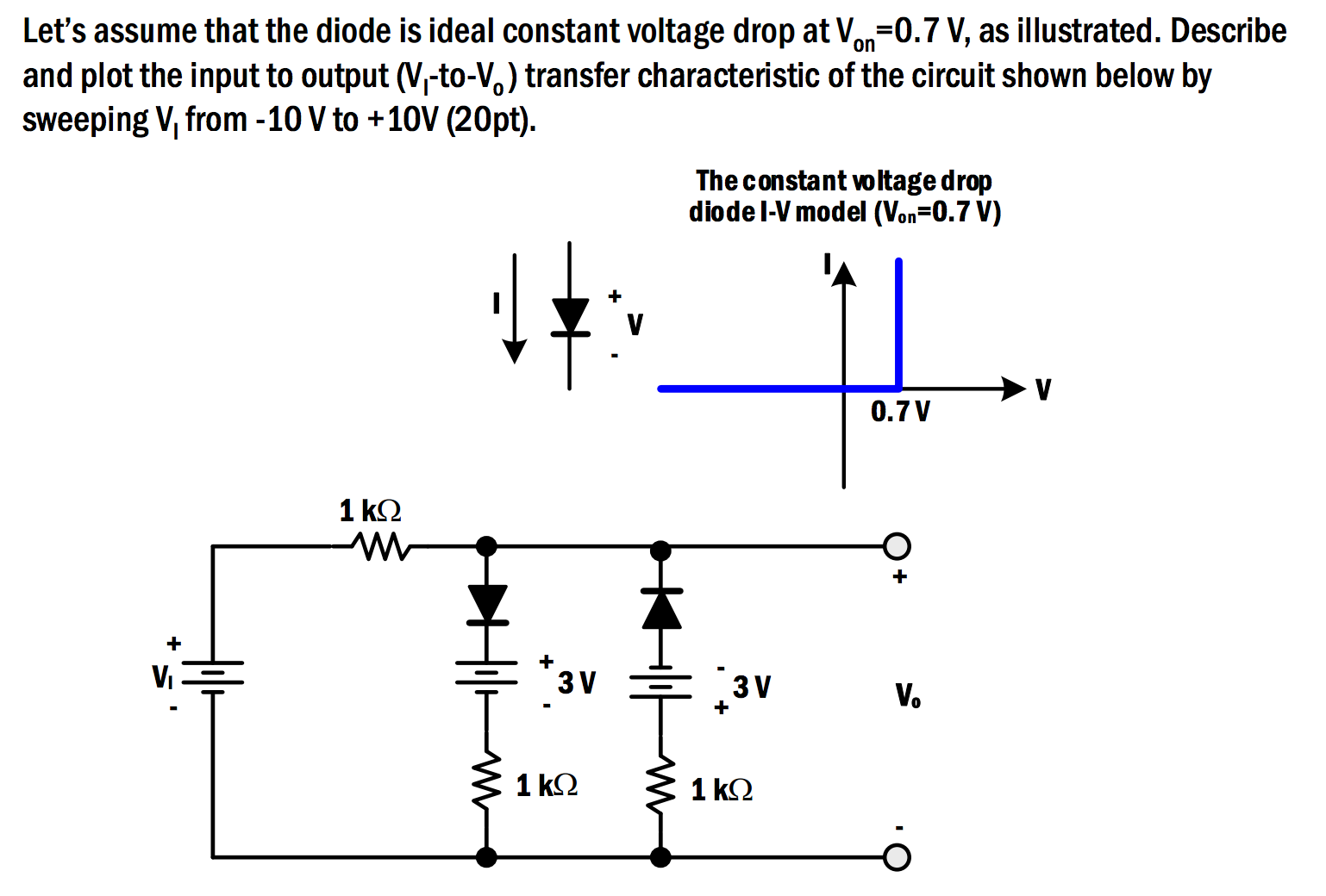 Solved: Let's Assume That The Diode Is Ideal Constant Volt... | Chegg.com Solved: Let's Assume That The Diode Is Ideal Constant Volt... | Chegg.com