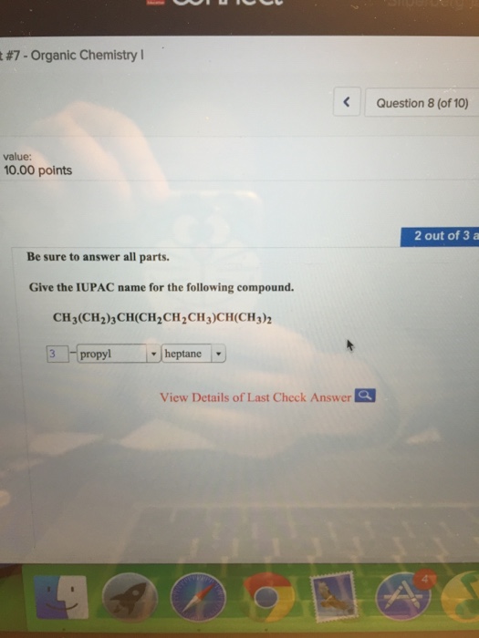 Solved Be Sure To Answer All Parts Give The IUPAC Name F Chegg