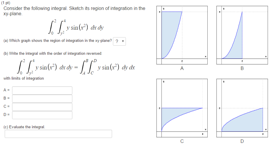 Solved Consider The Following Integral Sketch Its Region