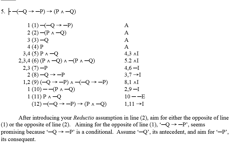 Propositional Calculus Related Construct A Proof