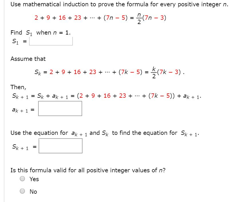 Solved Use Mathematical Induction To Prove The Formula Fo Chegg Solved Use Mathematical Induction To Prove The Formula Fo Chegg