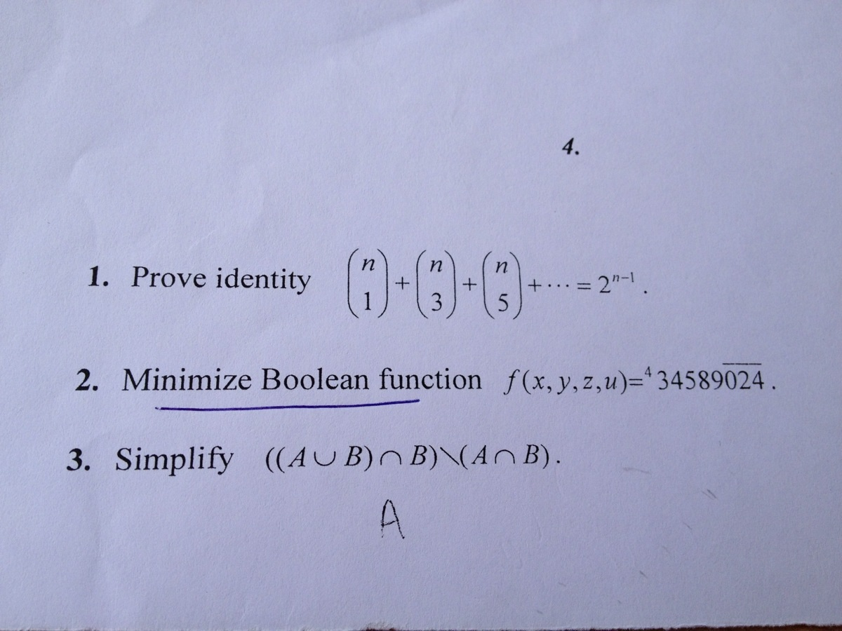 Solved Prove Identity Minimize Boolean Function Fx Y Z 
