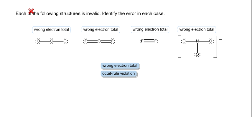 Solved: Each Of The Following Structures Is Invalid. Ident... | Chegg.com Solved: Each Of The Following Structures Is Invalid. Ident... | Chegg.com