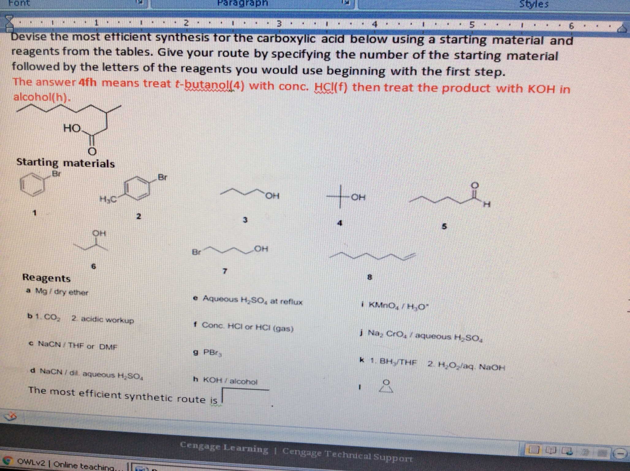 Solved: Devise The Most Efficient Synthesis For The Carbox... | Chegg.com Solved: Devise The Most Efficient Synthesis For The Carbox... | Chegg.com