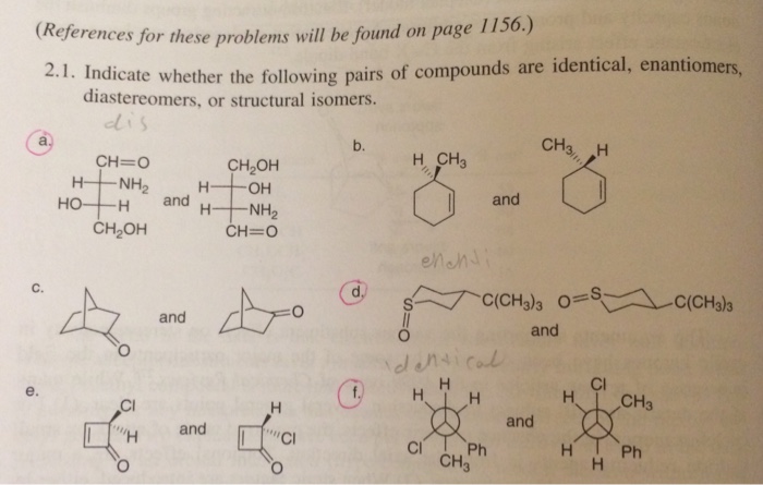 Solved: Indicate Whether The Following Pairs Of Compounds ... | Chegg.com Solved: Indicate Whether The Following Pairs Of Compounds ... | Chegg.com