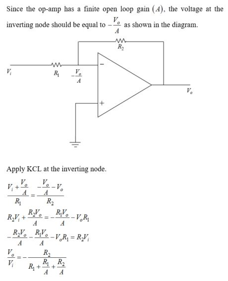 (Solved) - Figure P2.25 shows an op amp that is ideal except for having a... (1 Answer ...