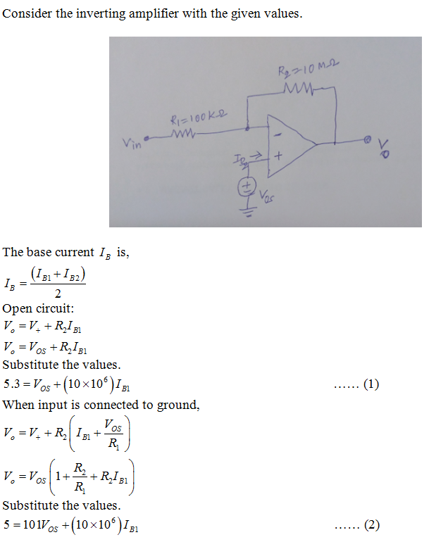 (Solved) - 2.98 A particular inverting amplifier with nominal gain of − 100... - (1 Answer ...