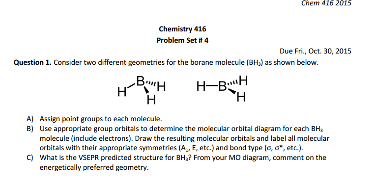 Solved: Consider Two Different Geometries For The Borne Mo... | Chegg.com Solved: Consider Two Different Geometries For The Borne Mo... | Chegg.com