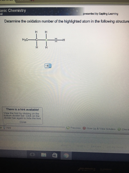 Solved Determine The Oxidation Number Of The Highlighted Chegg 19282