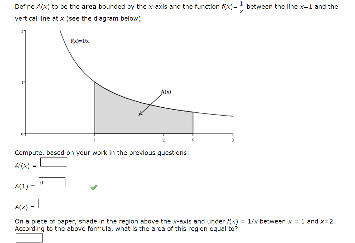 Solved Define A x To Be The Area Bounded By The X axis A Chegg Solved Define A x To Be The Area Bounded By The X axis A Chegg