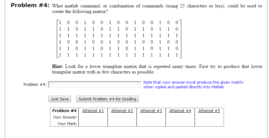 Solved What Matlab Command Or Combination Of Commands U
