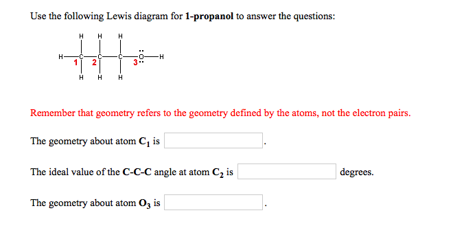 Lewis Structure Of 1 Propanol