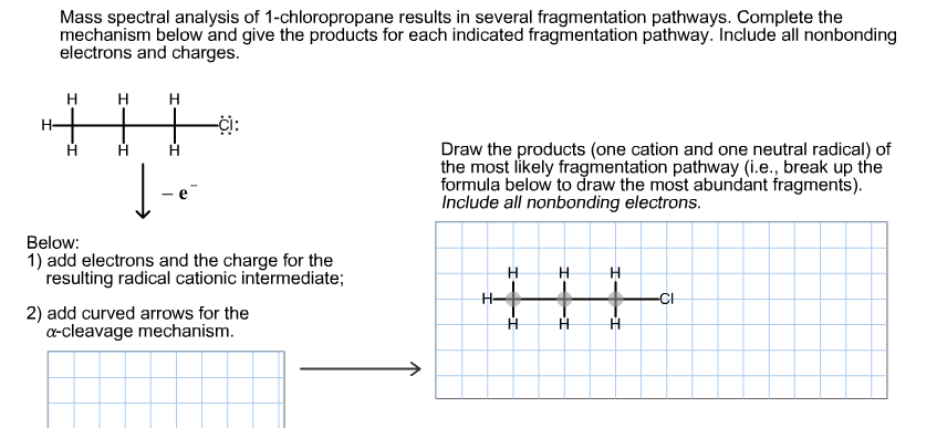 Mass Spectral Analysis Of 1-chloropropane Results ... | Chegg.com Mass Spectral Analysis Of 1-chloropropane Results ... | Chegg.com