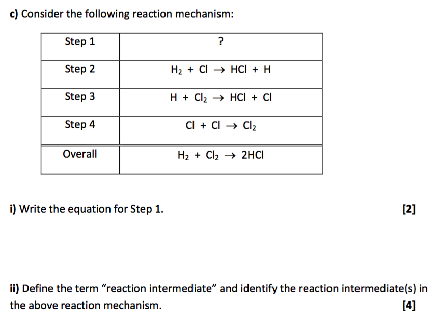 Solved: Consider The Following Reaction Mechanism: Write T... | Chegg.com Solved: Consider The Following Reaction Mechanism: Write T... | Chegg.com
