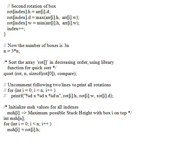 (Solved) - . Write a program to implement the box-stacking process... - (1 Answer) | Transtutors