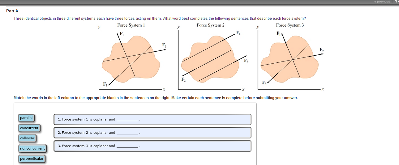 Solved Three Identical Objects In Three Different Systems 8250