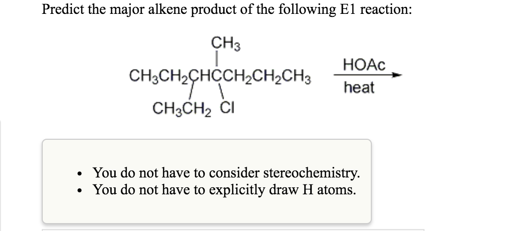 Solved: Predict The Major Alkene Product Of The Following ... | Chegg.com Solved: Predict The Major Alkene Product Of The Following ... | Chegg.com