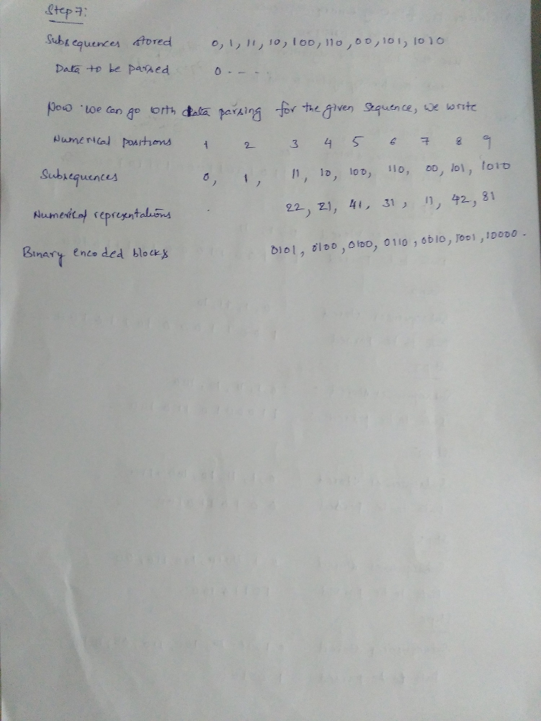 Solved Consider The Following Binary Sequence 11101001100010110100