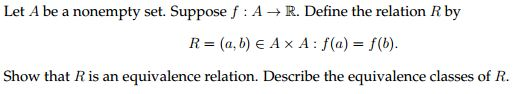 Solved Let 4 Be A Nonempty Set Suppose F A Rightarrow 