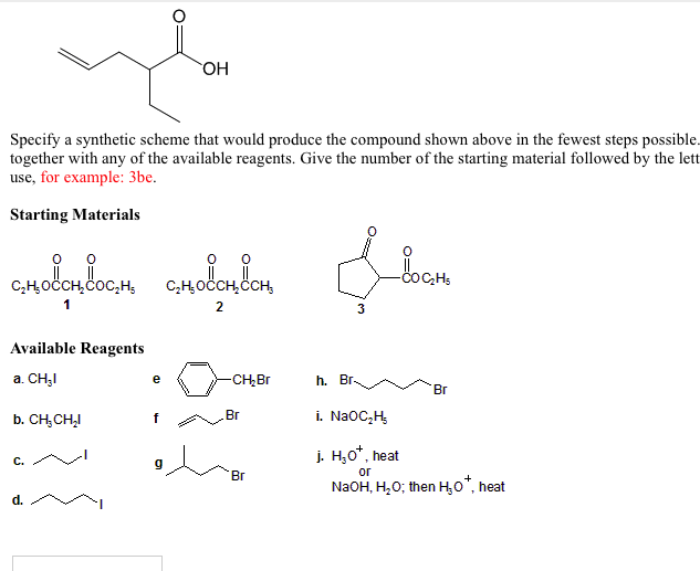 Solved: Specify A Synthetic Scheme That Would Produce The ... | Chegg.com Solved: Specify A Synthetic Scheme That Would Produce The ... | Chegg.com