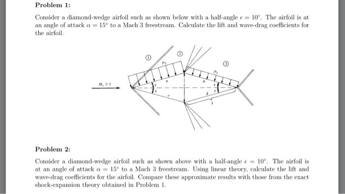 Solved: Consider A Diamond-wedge Airfoil Such As Shown Bel... | Chegg.com Solved: Consider A Diamond-wedge Airfoil Such As Shown Bel... | Chegg.com