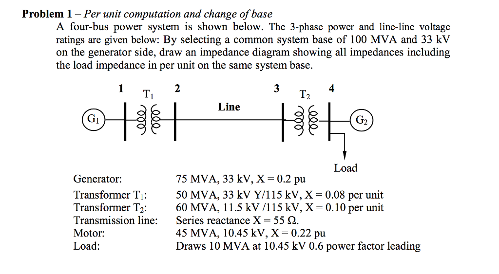 Solved: A Four-bus Power System Is Shown Below. The 3-phas... | Chegg.com Solved: A Four-bus Power System Is Shown Below. The 3-phas... | Chegg.com