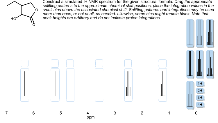 Construct A Simulated H NMR Spectrum For The Given... | Chegg.com Construct A Simulated H NMR Spectrum For The Given... | Chegg.com