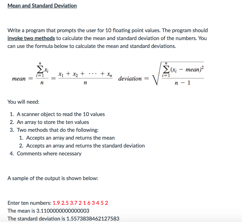 Solved Write A Program That Prompts The User For 10 Float