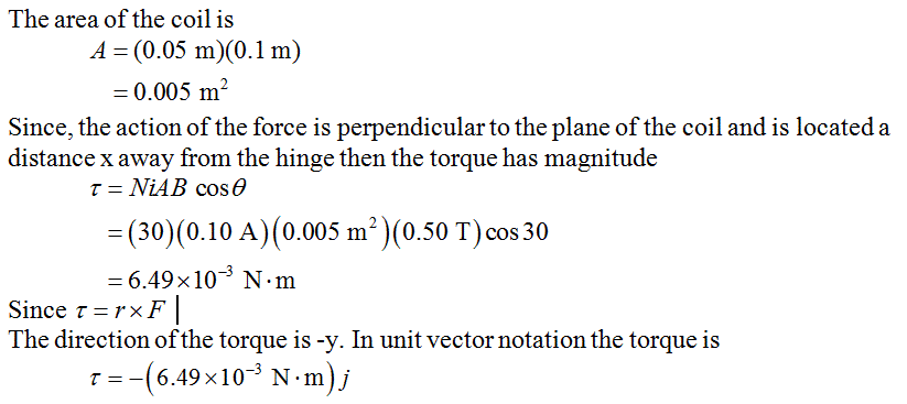 Solved The Figure At Right Shows A Twenty Turn Rectangular Loop Of 1 Answer Transtutors