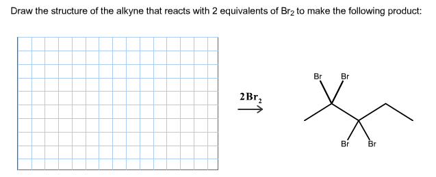 Draw The Product For The Following Reaction Between An Alkyne And One Equivalent Of Hcl.