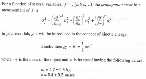 Solved: Using The Method Of Propagation Errors. What Is Tl... | Chegg.com