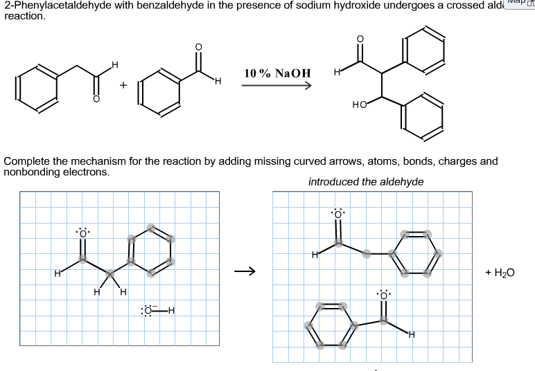 Solved: 2-Phenylacetaldehyde With Benzaldehyde In The Pres... | Chegg.com