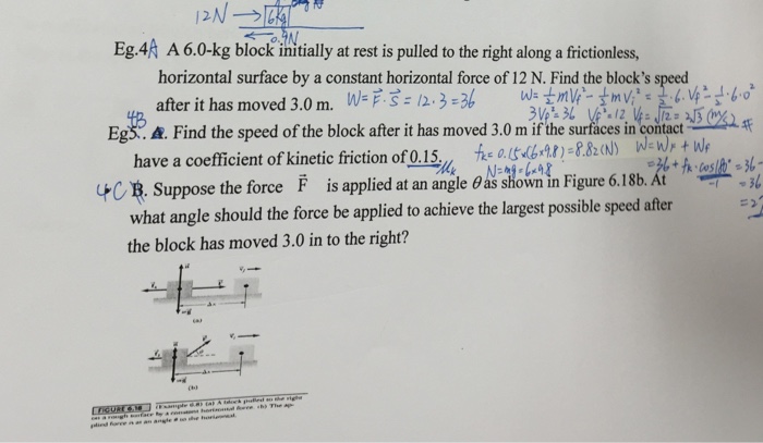 Solved: A6.0-kg Block Initially At Rest Is Pulled To The R... | Chegg.com