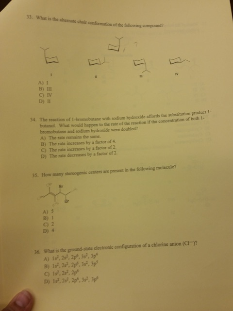 Solved What is the alternate chair conformation of the | Chegg.com