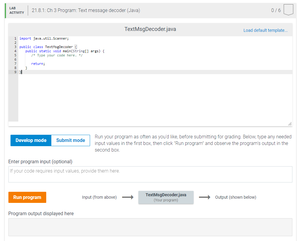 Solved: Java Programming - Text Message Decoder Please Sat... | Chegg.com