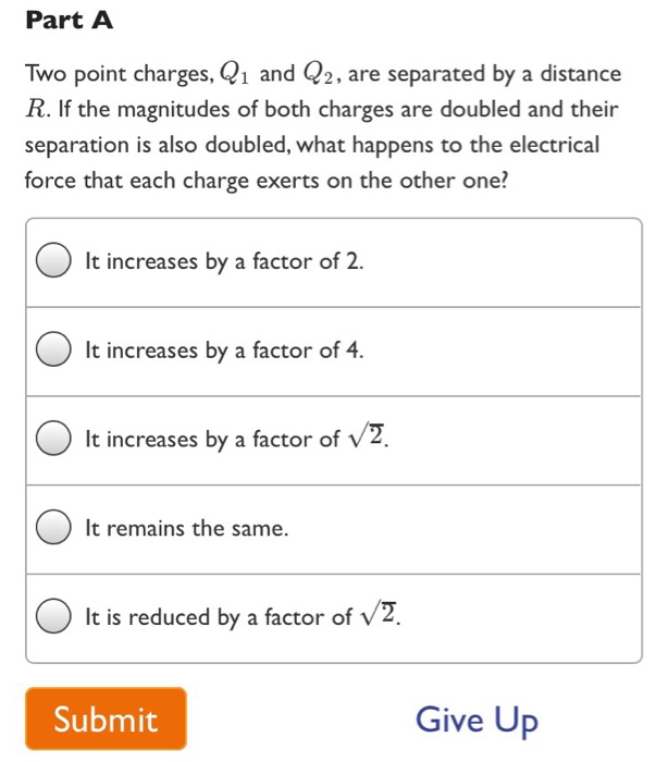 Solved: Two Point Charges, Q1 And Q2 , Are Separated By A ... | Chegg.com