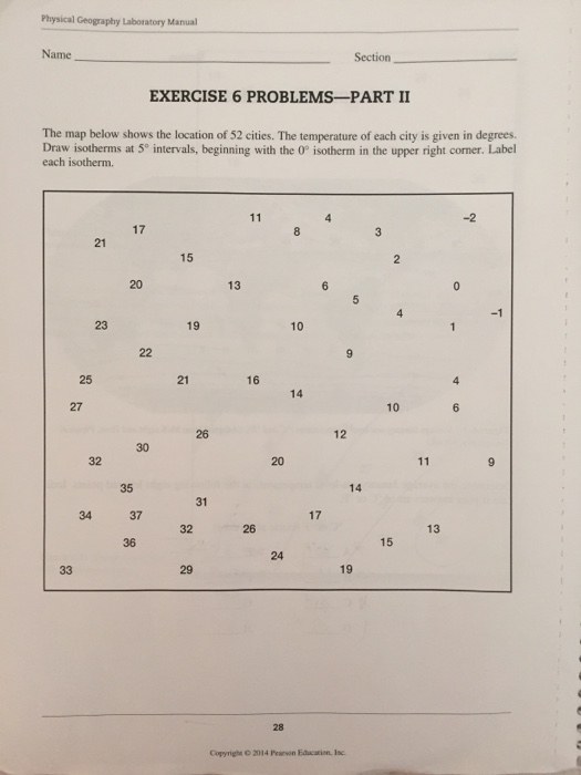 Solved: Physical Geography Laboratory Manual Name Section ... | Chegg.com