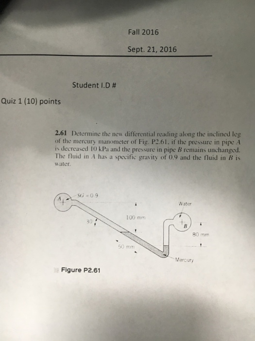 Solved: Determine The New Differential Reading Along The I... | Chegg.com