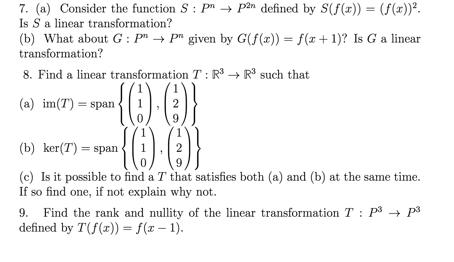 Solved: 7. (a) Consider The Function S: P^n -- > P^2n Defi... | Chegg.com